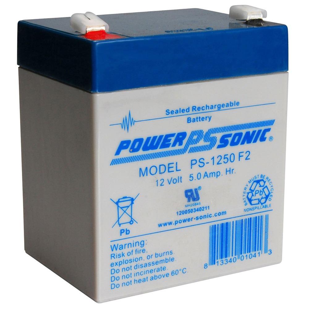 12-Volt 5 Ah F2 Terminal Sealed Lead Acid (SLA) Rechargeable Battery-PS ...