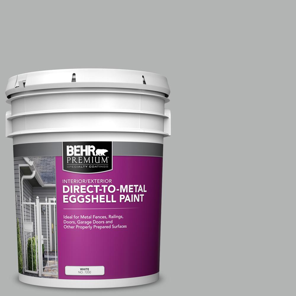 BEHR PREMIUM 5 gal. #PPU26-08 Silverstone Eggshell Direct to Metal ...