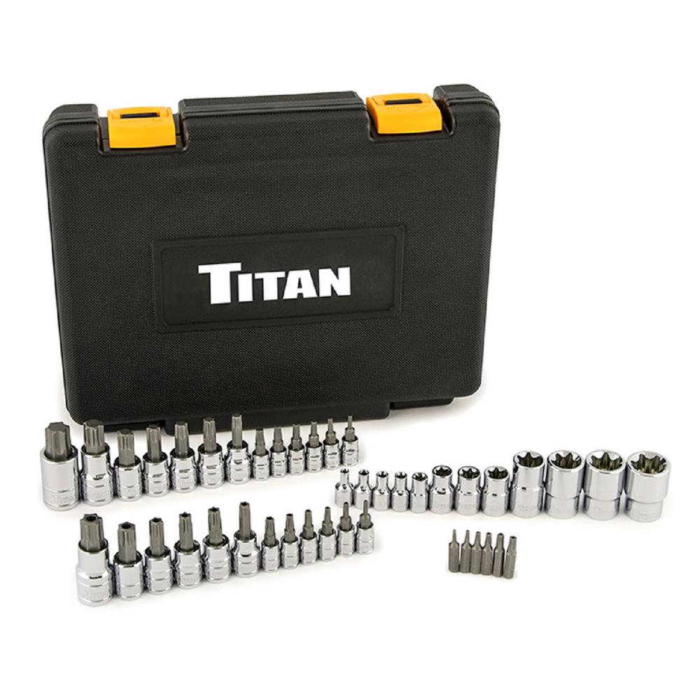 TITAN Master Star Bit Socket Set-TIT54137 - The Home Depot