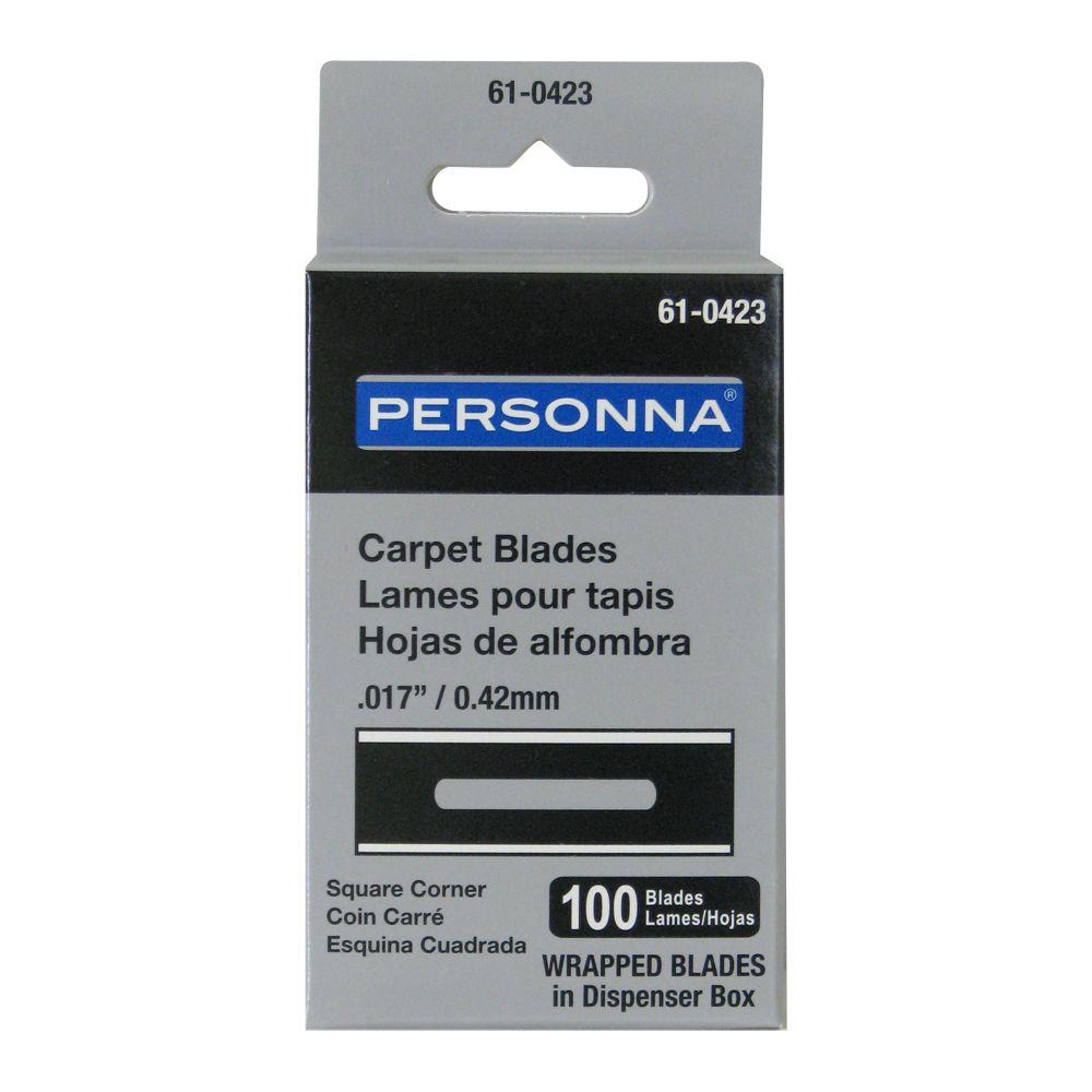Personna 1/8 in. Carpet Blades (100-Count)-61-0423-0000 - The Home Depot