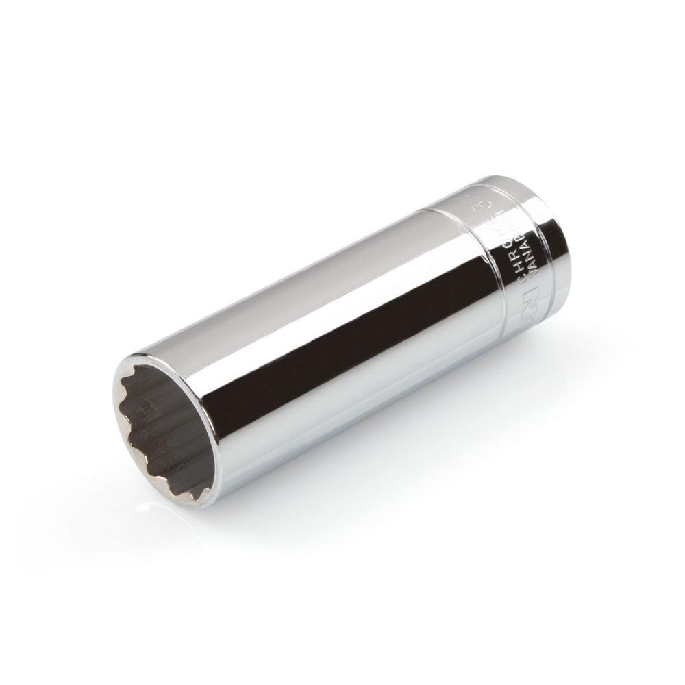 TEKTON 1/2 in. Drive 3/4 in. 12-Point Deep Socket-14240 - The Home Depot