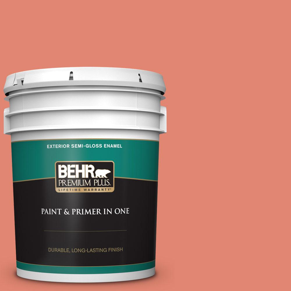BEHR PREMIUM PLUS 5 gal. #200D-5 Guava Jam Semi-Gloss Enamel Exterior ... BEHR PREMIUM PLUS 5 gal. #200D-5 Guava Jam Semi-Gloss Enamel Exterior ...
