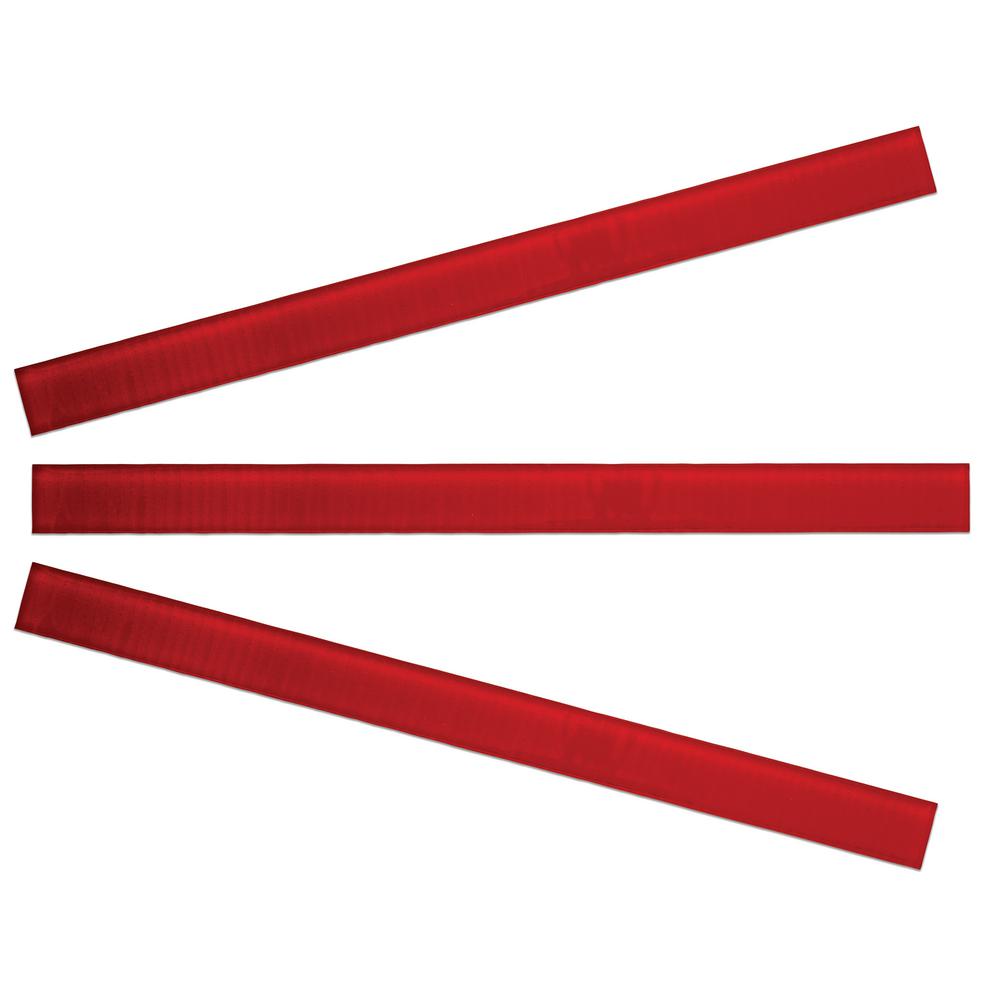 KANTU Vitre Red 15 in. x 1 in. Glass Pencil Tile Trim (3-Pack)-2114019 ...