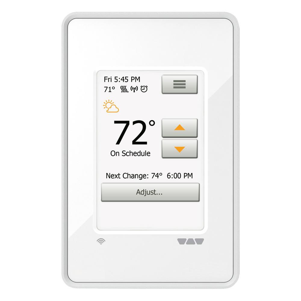Programmable WiFi Floor Heating Thermostat Schluter -E-WIFI Touchscreen ...