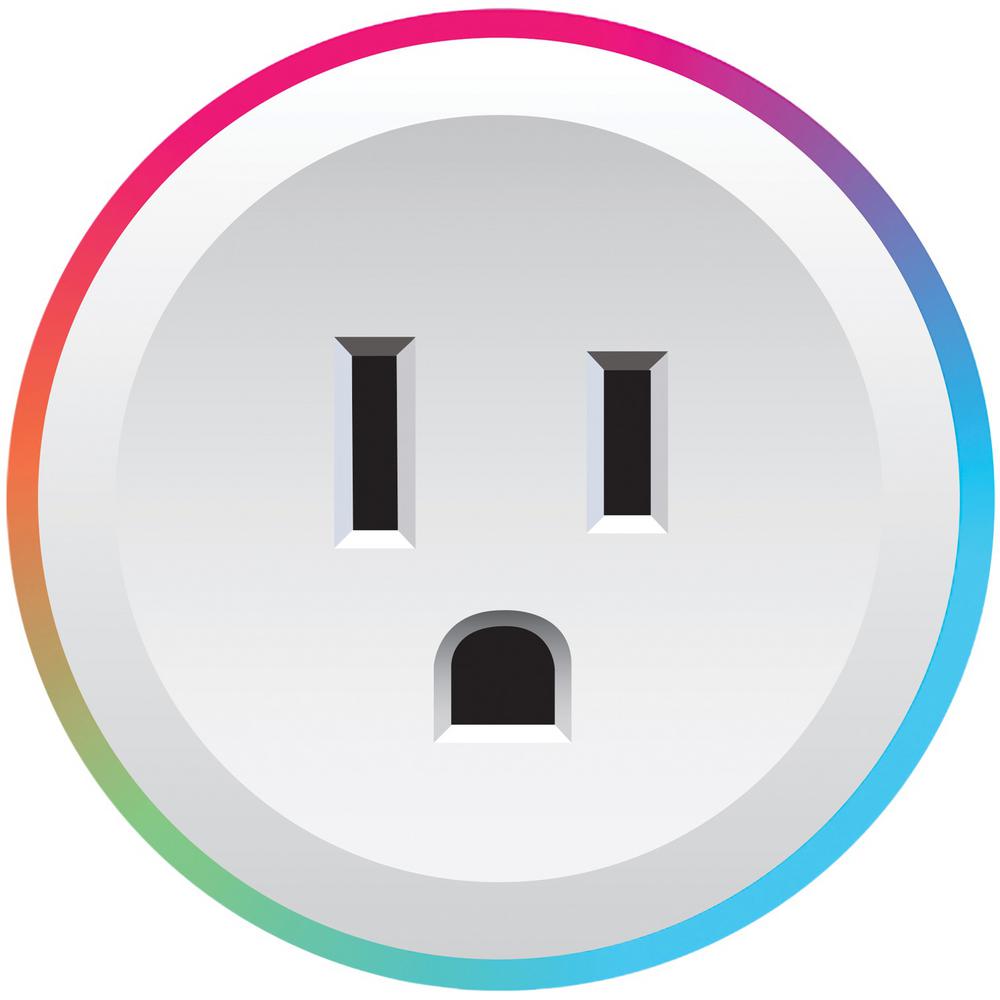 Brookstone 10 Amp Wi-Fi Dual Smart Plug, Gray-BKSPDUAL - The Home Depot