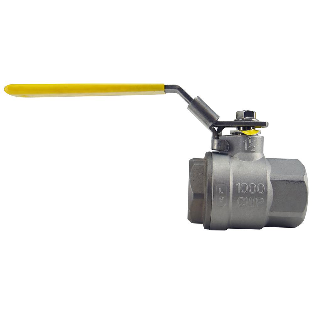 Apollo 1 1 2 In Stainless Steel Fnpt X Fnpt Full Port Ball Valve With