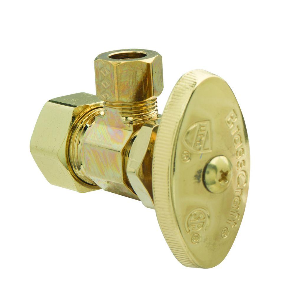 BrassCraft 1 2 In Nom Comp Inlet X 3 8 In O D Comp Outlet Multi Turn