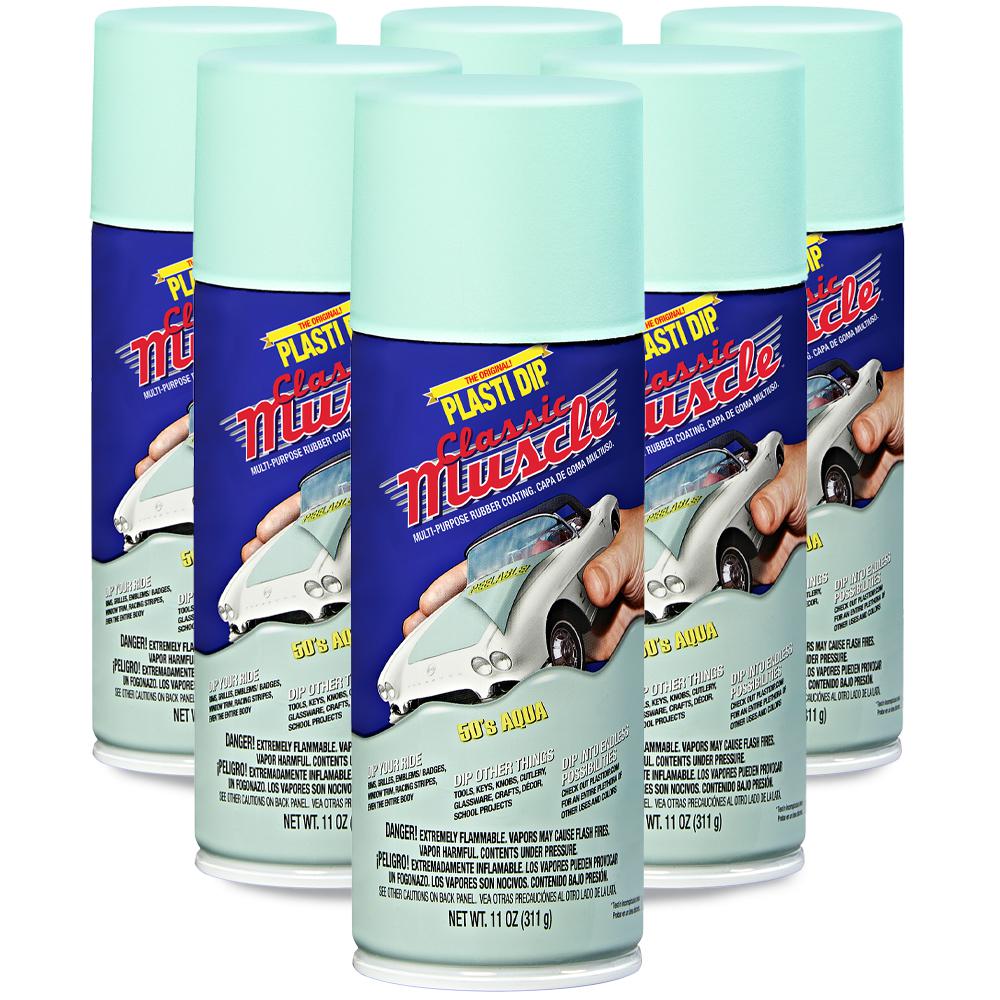 Plasti Dip Classic Muscle 11 oz. 50's Aqua Spray (6-pack)-11303-6 - The ...