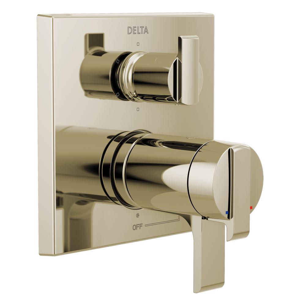 Delta Ara 2-Handle Wall-Mount Valve Trim Kit with 6-Setting Integrated ...