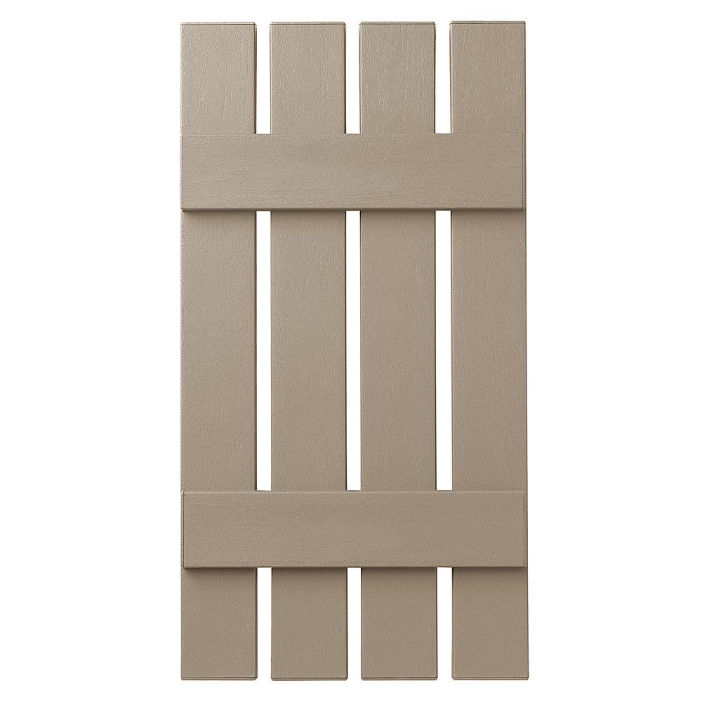 Ply Gem 16 in. x 43 in. Polypropylene 4-Board Open Board and Batten ...