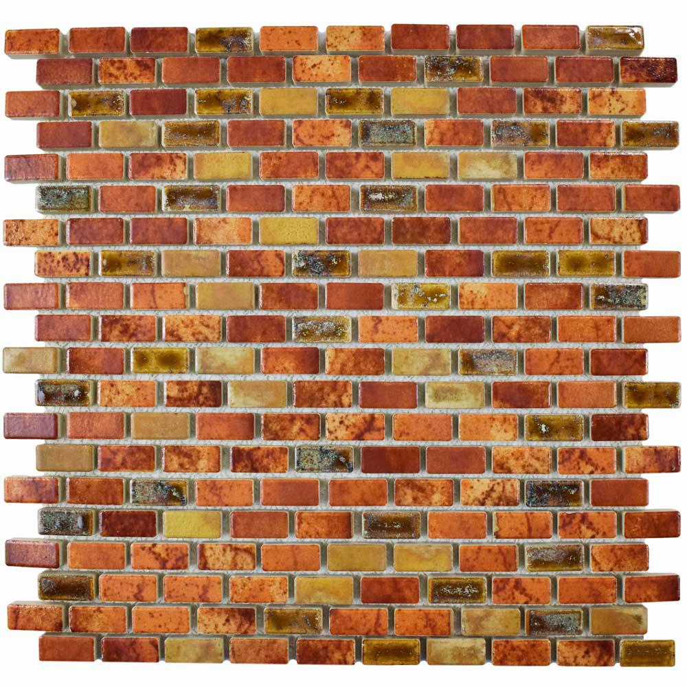 Merola Tile Rustica Subway Tundra Beige 11-3/4 in. x 11-3/4 in. x 8 mm ...