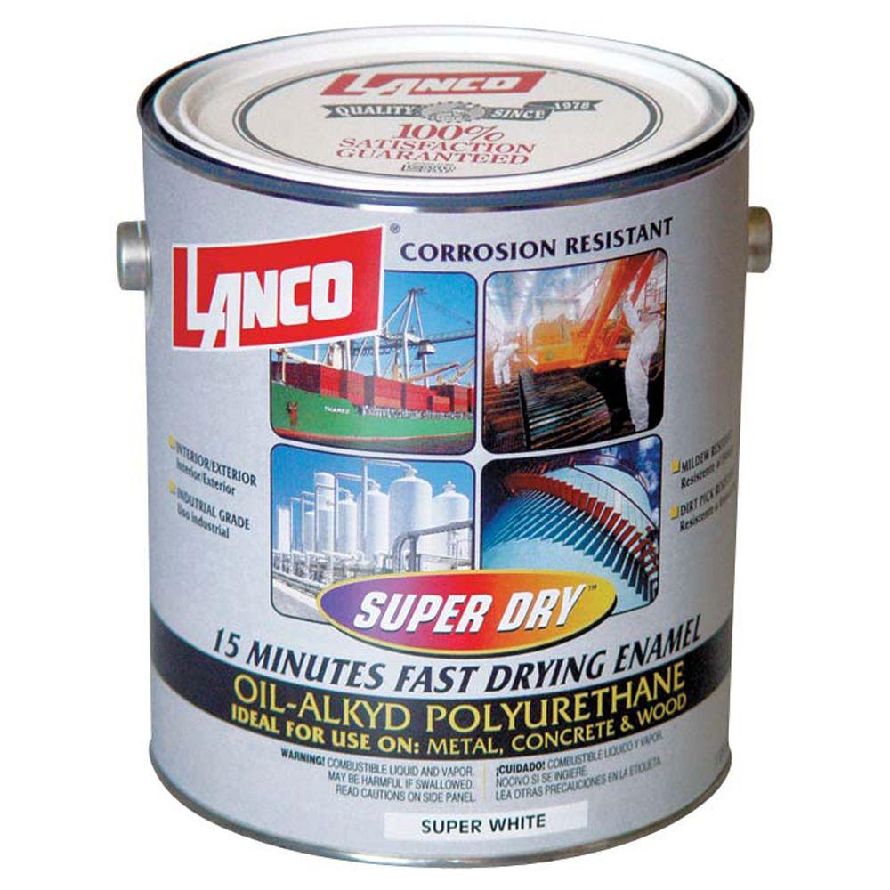 Lanco Super Dry 1 Gal. Oil-Alkyd Polyurethane Super-White Interior ...