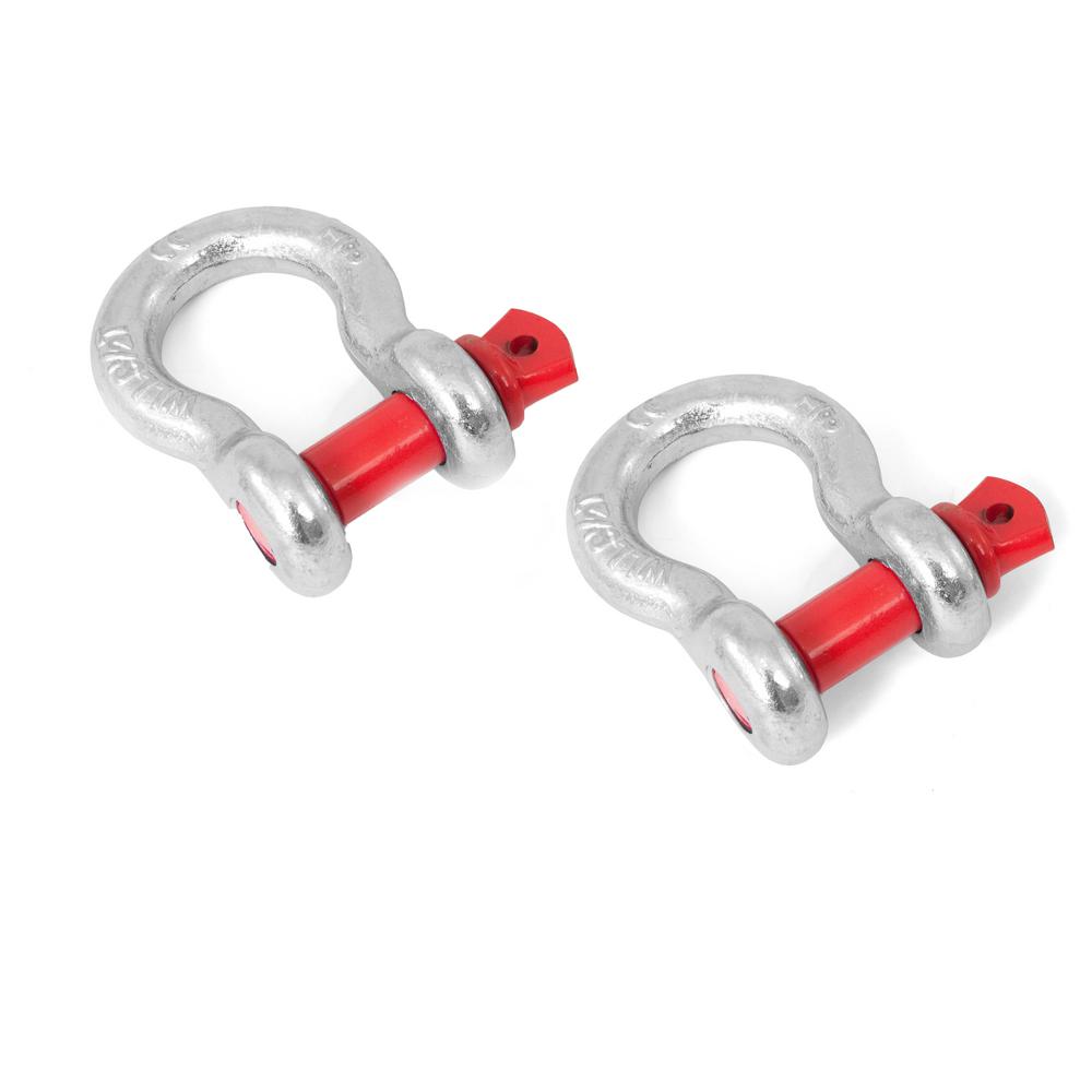 Rugged Ridge 3/4 in. Black D-Ring Shackle (2-Pack)-11235.04 - The Home ...