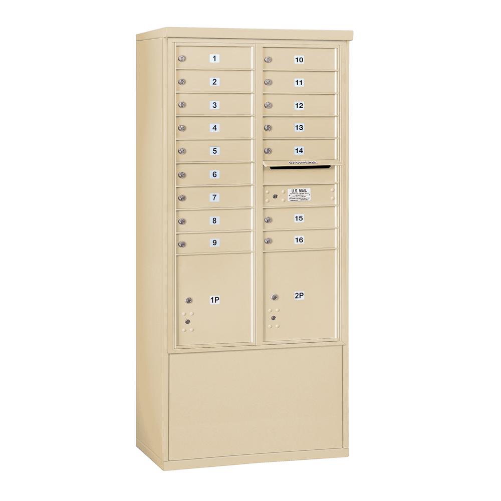 Salsbury Industries 3900 Horizontal Series 20-Compartment 2-Parcel ...