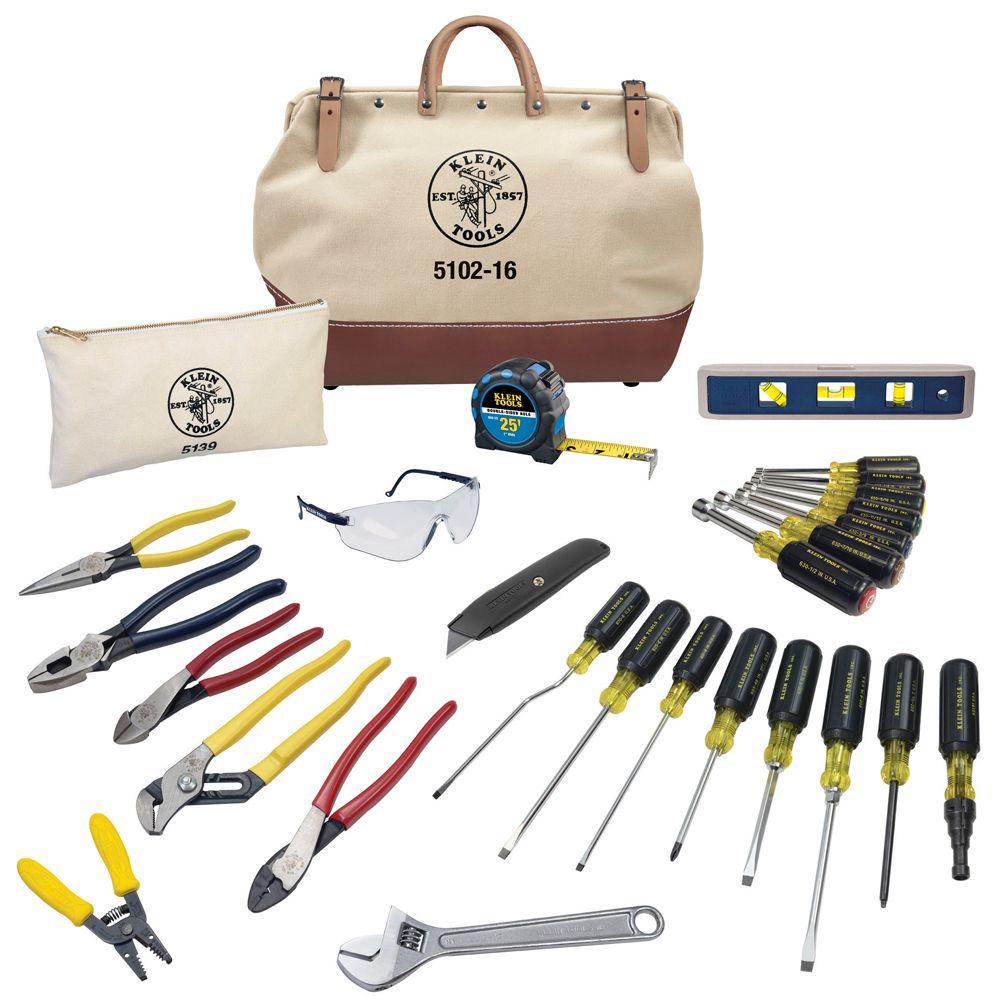 Klein Tools 28 Piece Electrician s Tool Set 80028 The Home Depot Klein Tools 28 Piece Electrician s Tool Set 80028 The Home Depot