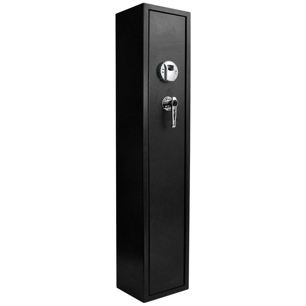 BARSKA 1 83 Cu Ft 4 Gun Tall Biometric Safe Black Matte AX11652 BARSKA 1 83 Cu Ft 4 Gun Tall Biometric Safe Black Matte AX11652