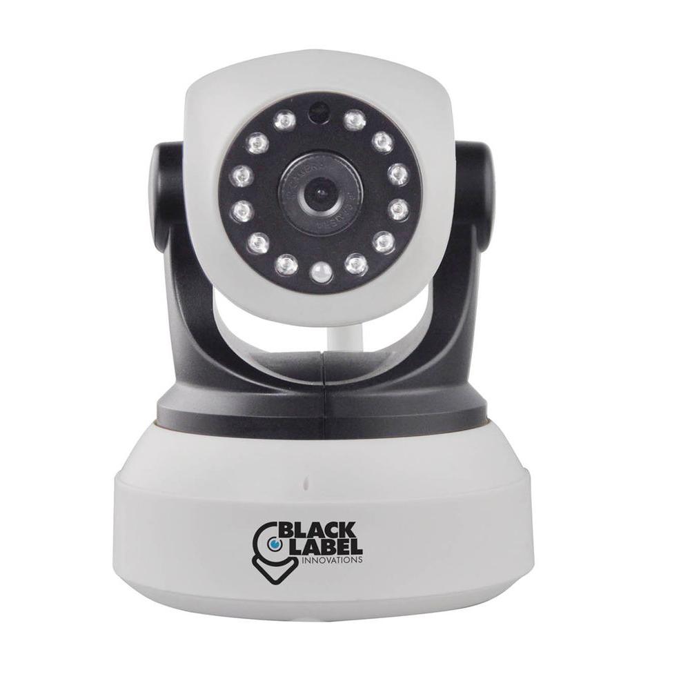 Black Label Cam Wireless HD 720P White Pan and Tilt, Wi-Fi Dome Camera ...