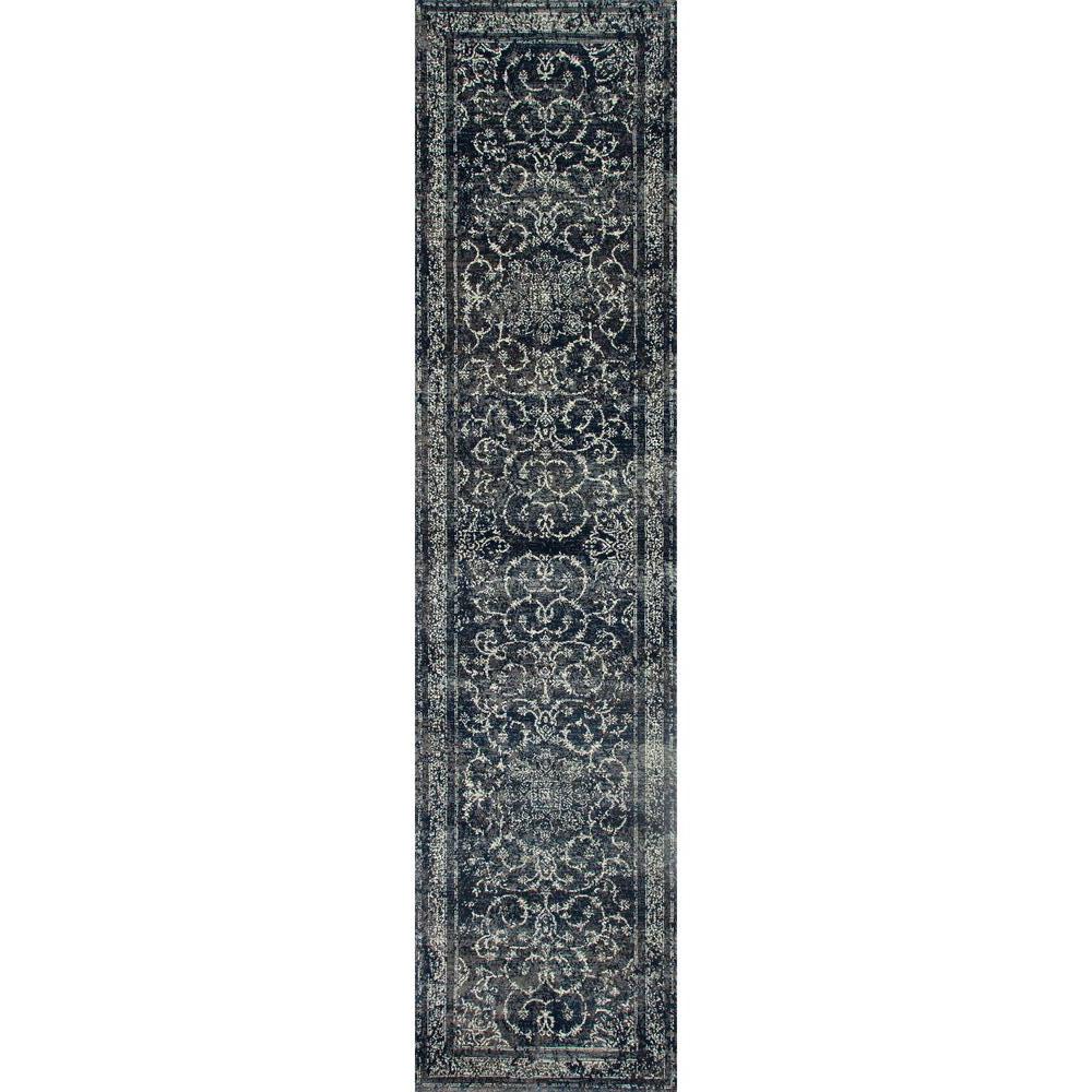 Home Decorators Collection Enchantment Marine Blue 2 ft. x 8 ft. Runner ...