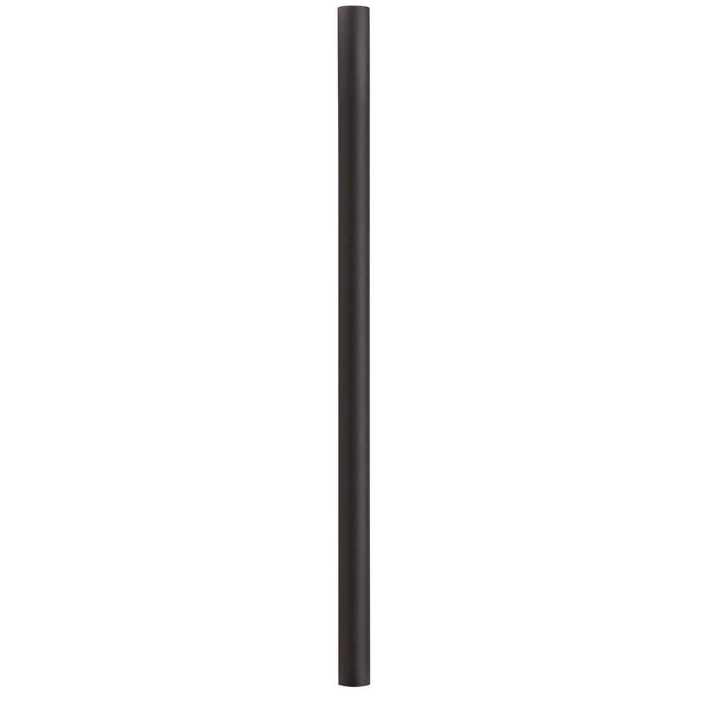SOLUS 8 ft. Black Outdoor Direct Burial Aluminum Lamp Post fits Most ...