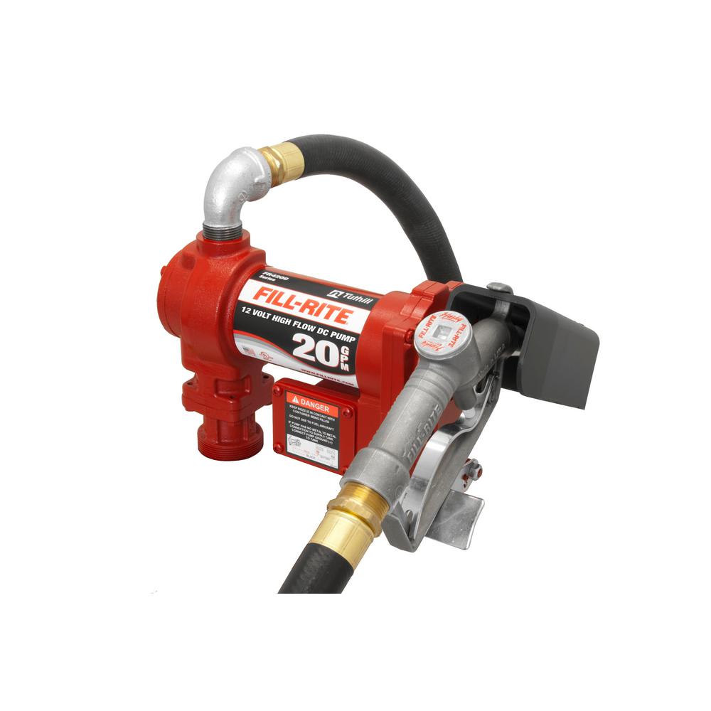 FILL-RITE 12-Volt 15 GPM 1/4 HP Fuel Transfer Pump with Standard ...