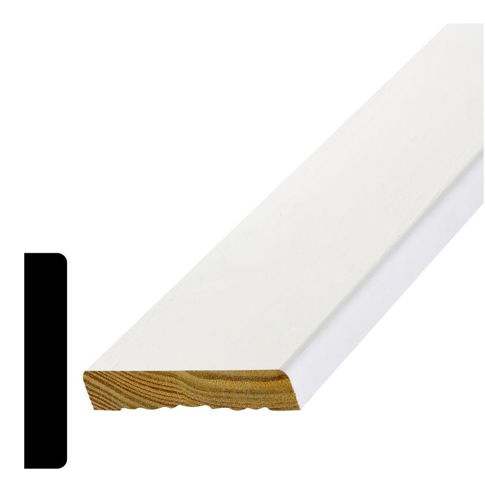 Woodgrain Millwork WP 7715 11/16 in. x 3-1/2 in. x 96 in. Primed Finger ...