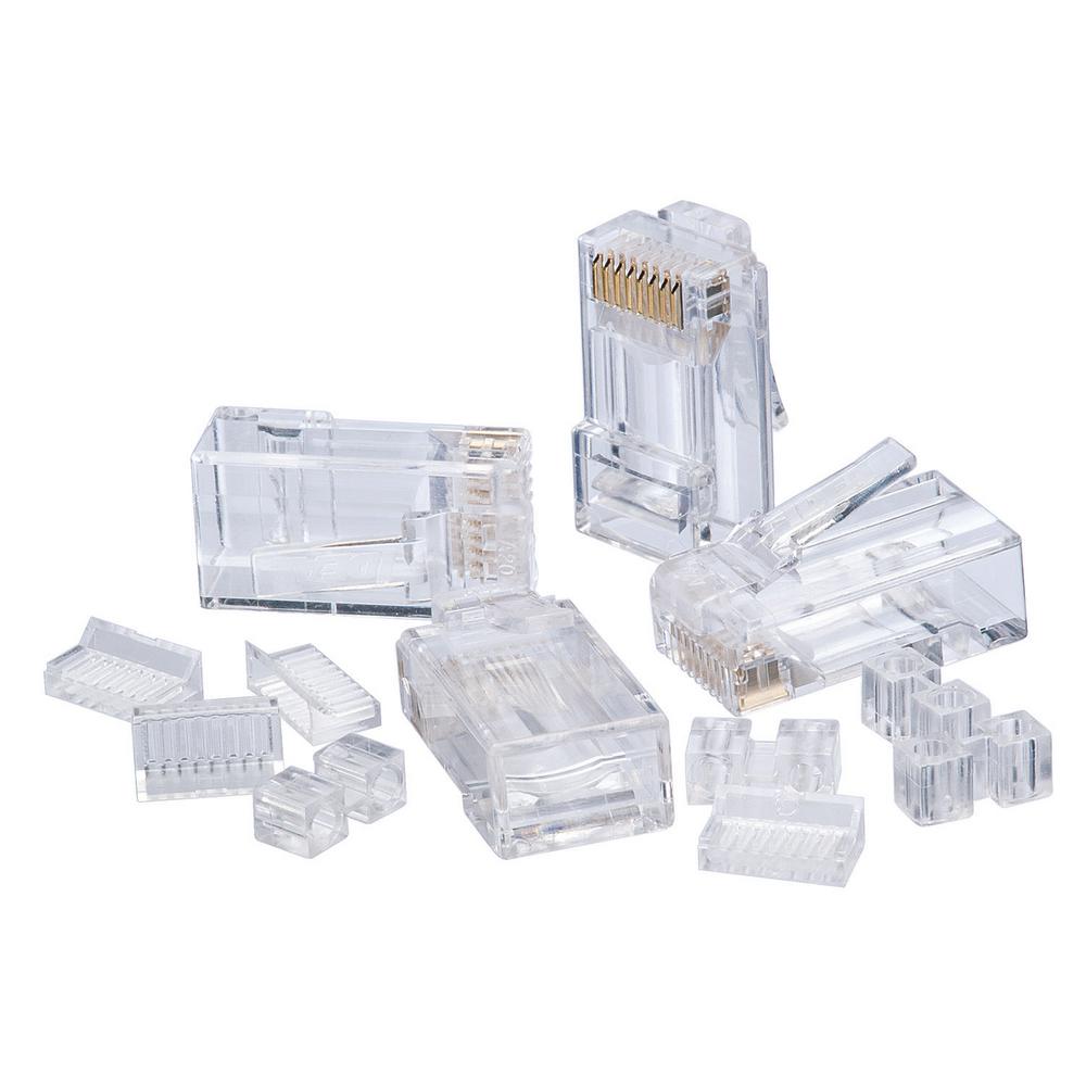 Ideal RJ45 Cat6 Modular Plugs 25 Pack 85 366 The Home Depot Ideal RJ45 Cat6 Modular Plugs 25 Pack 85 366 The Home Depot