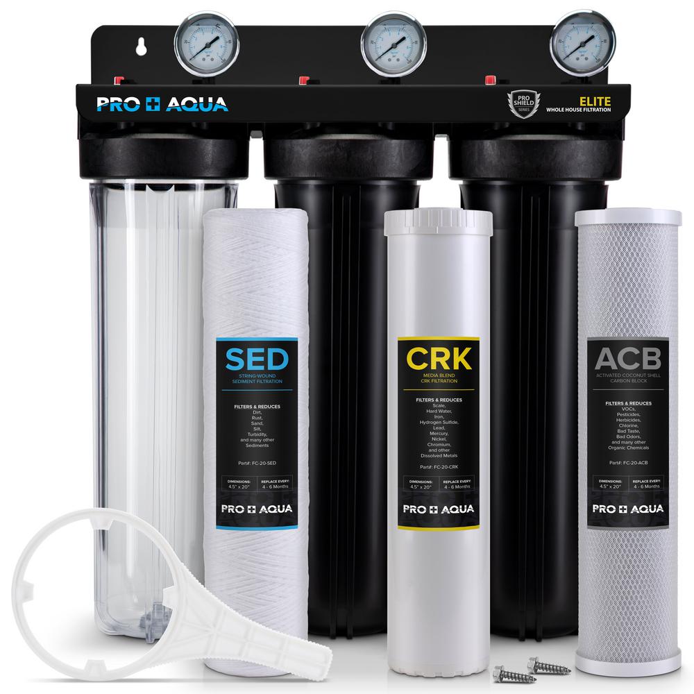 Reviews for PRO+AQUA Pro Aqua ELITE Whole House Water Filter 3 Stage ...
