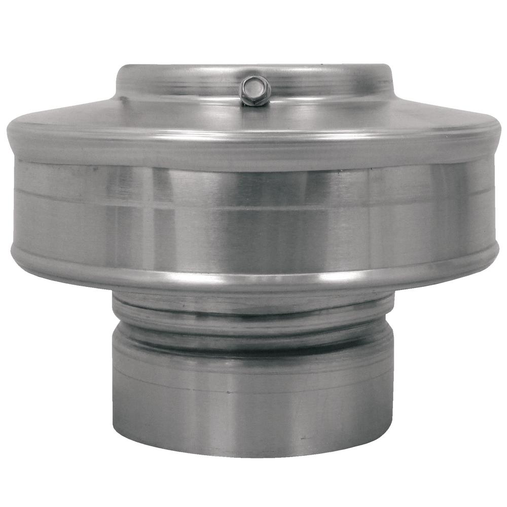 Active Ventilation 3 in. Dia Aluminum Vent Pipe Cap in Mill Finish-VPC ...