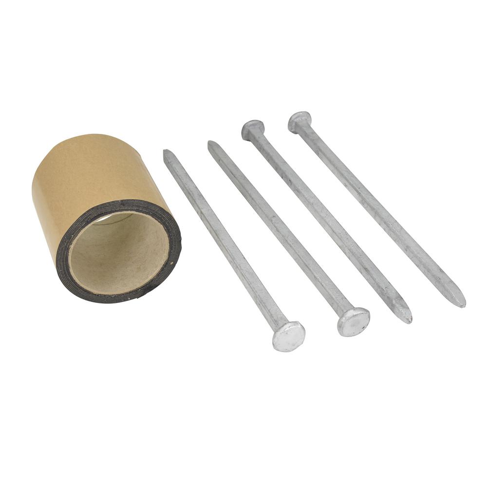 Vestil 5 in. x 7 in. x 4 in. Cast Steel Double Socket Safety Railing ...