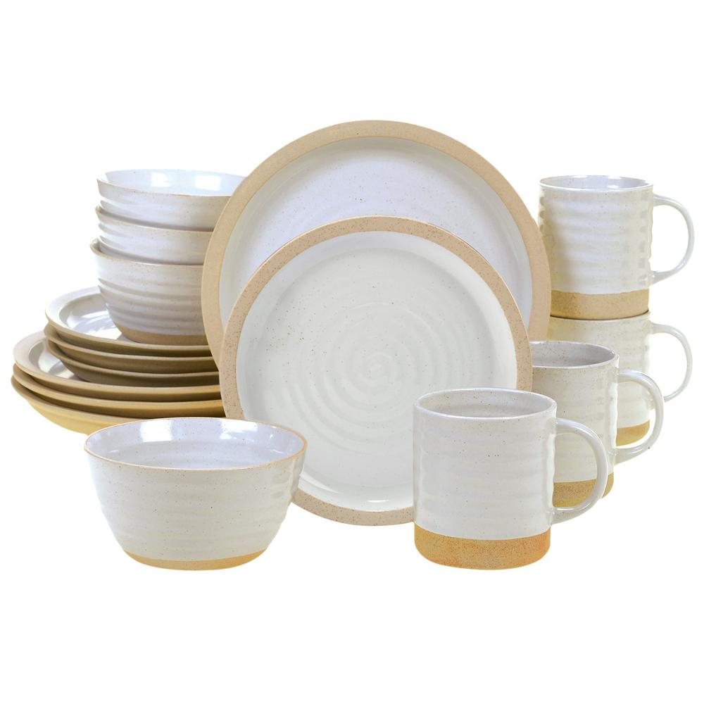 Certified International Artisan 3-Piece Traditional Cream Ceramic 56 ...