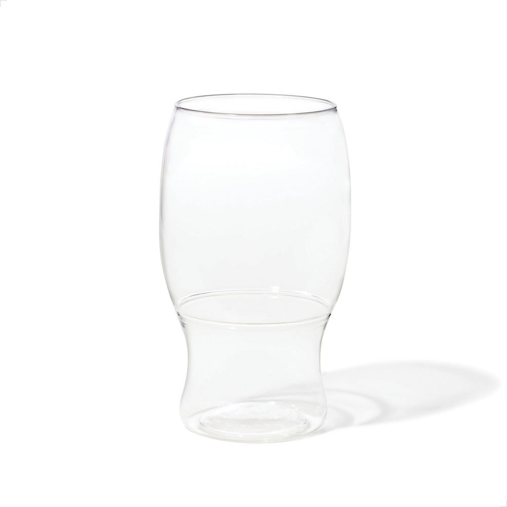 TOSSWARE Clear Plastic 18oz Pint Beer Glass, Set of 48