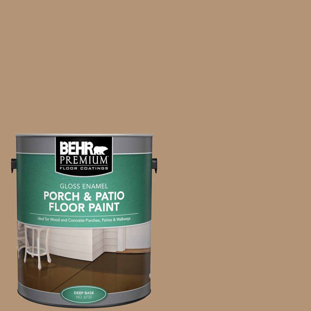 BEHR Premium 1 gal. #280F-4 Burnt Almond Gloss Enamel Interior/Exterior ...
