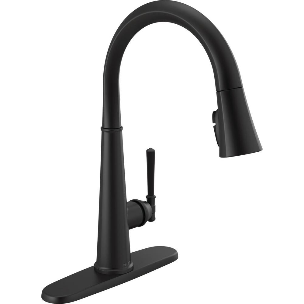 Delta Emmeline Single-Handle Pull-Down Sprayer Kitchen Faucet with ...