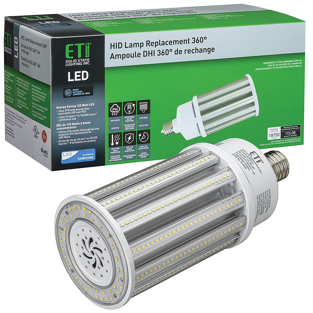 ETi 8 in. 400-Watt Equivalent Corn Cob EX39 Mog LED Light HID ...