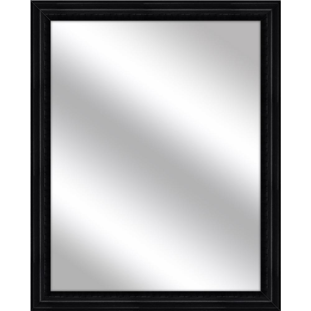 PTM Images Medium Rectangle Wood Grain Black Art Deco Mirror (30.75 in ...
