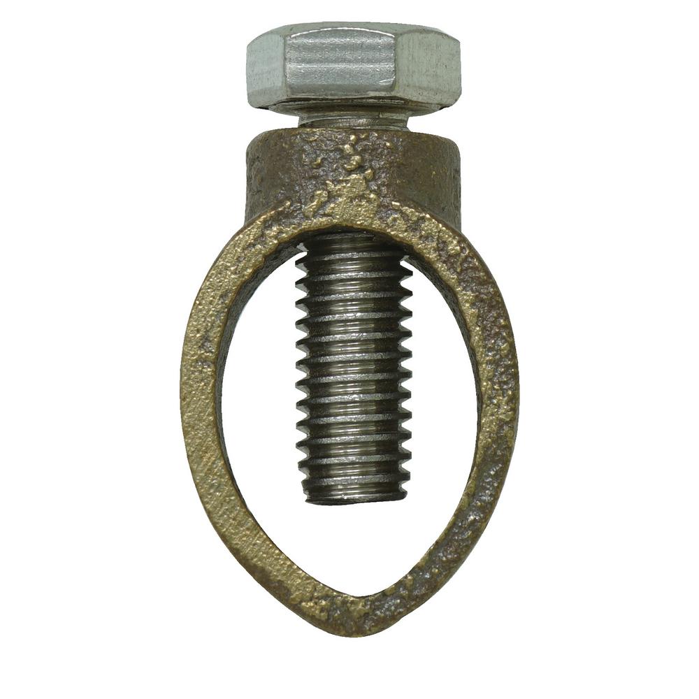 Commercial Electric 1/2 in.- 3/4 in. Ground Rod Clamp for #10 SOL - 1/0 ...