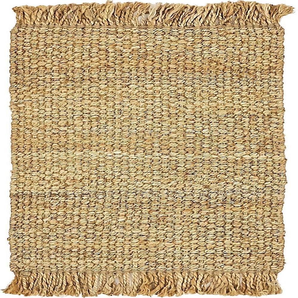 Unique Loom Chunky Jute Natural 9 ft. x 12 ft. Area Rug-3138968 - The ...