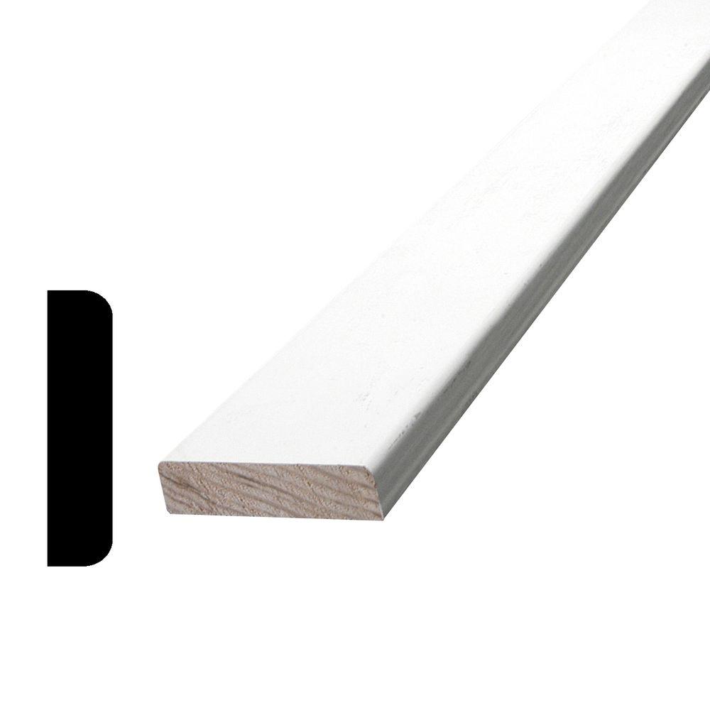 Alexandria Moulding 3/8 in. x 1-1/2 in. x 84 in. Pine Primed Mullion ...
