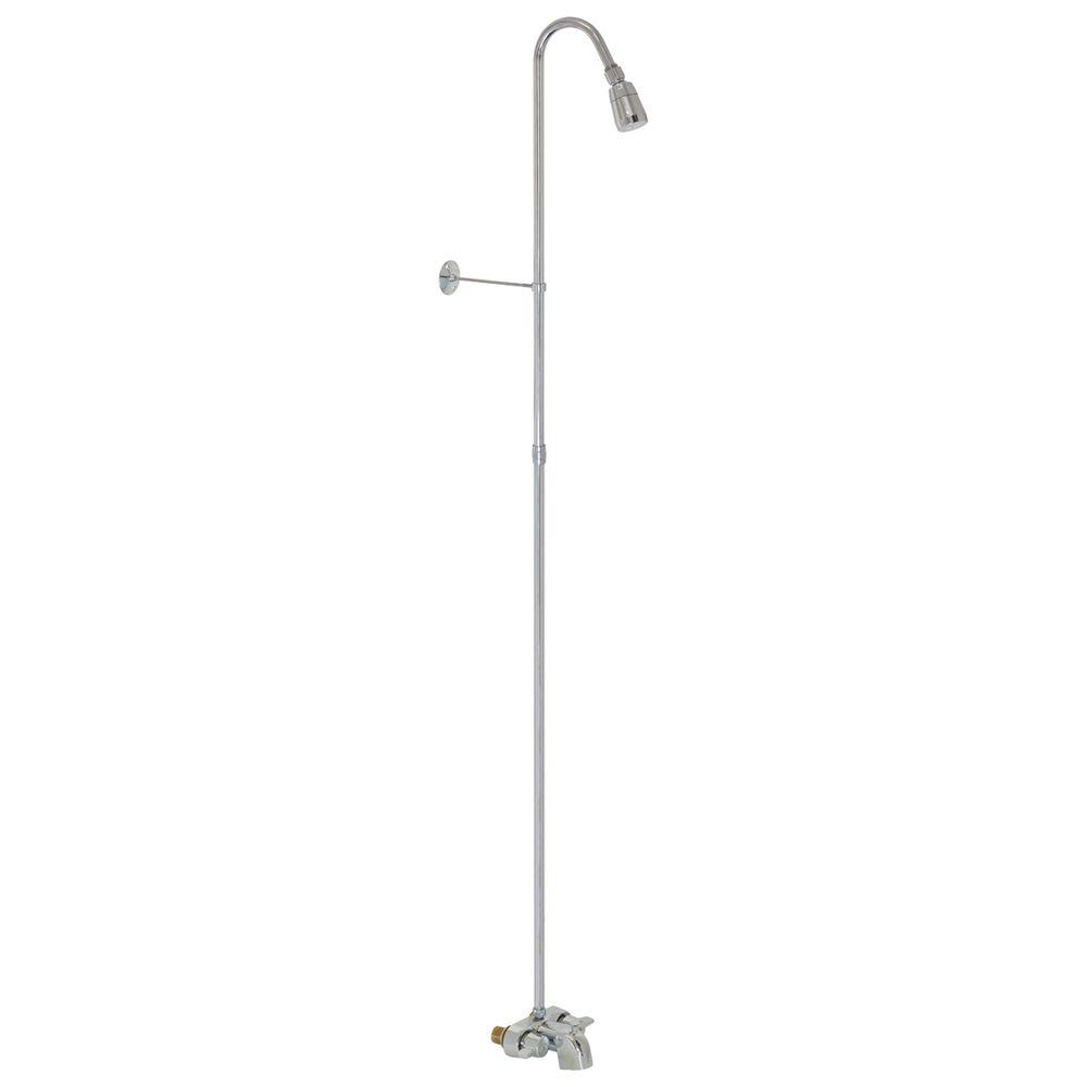 EZ-FLO 3/8 in. Bathcock Type 61-1/4 in. Add-On Shower Riser with ...