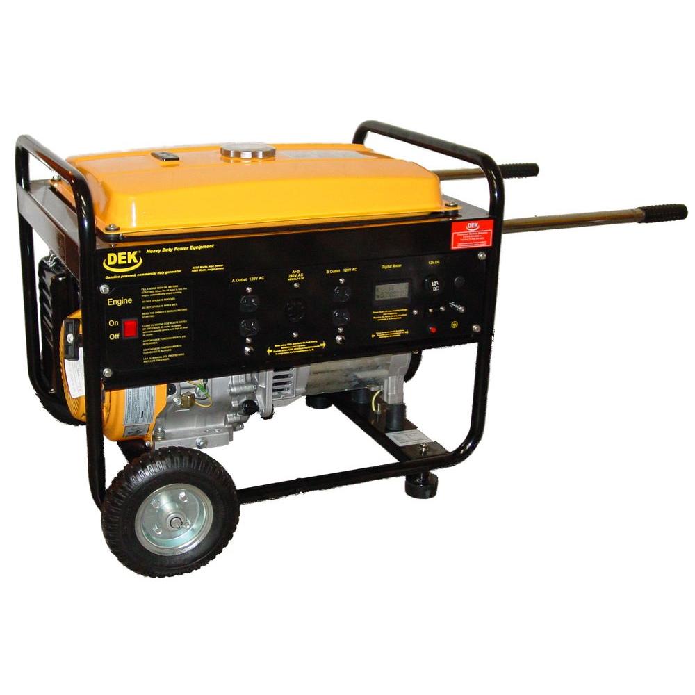 Generac 5,500-Watt Gasoline Powered Portable Generator-5939 - The Home ...