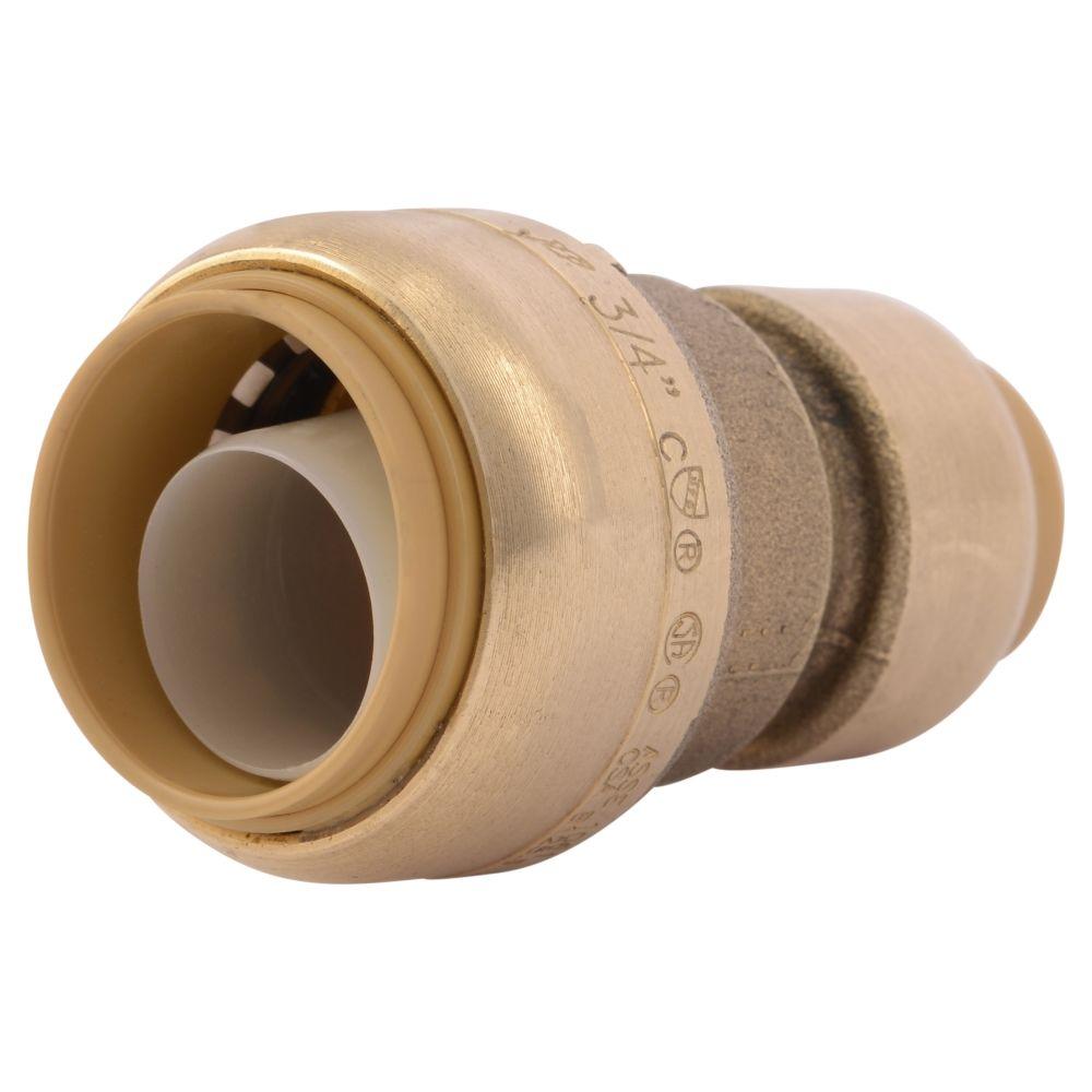 SharkBite 3 4 In X 1 2 In Brass Push to Connect Reducer Coupling 
