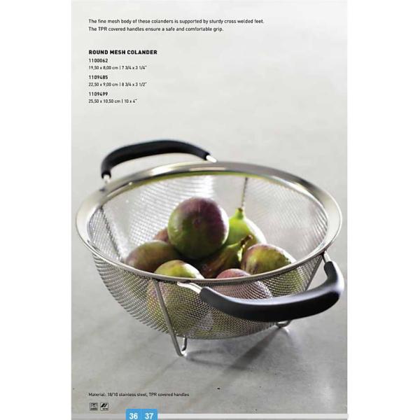 BergHOFF Essentials 8.86 in. Stainless Steel Round Mesh Colander ...