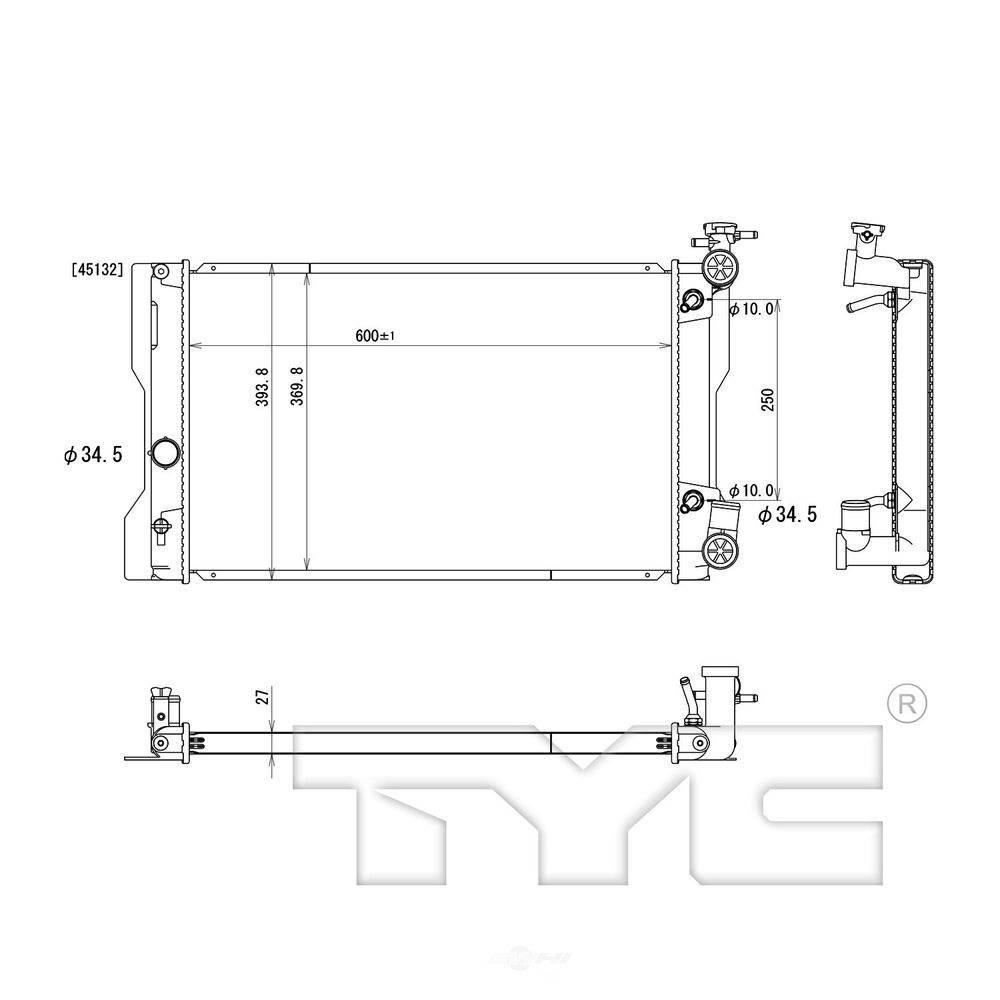 TYC Radiator-13049 - The Home Depot