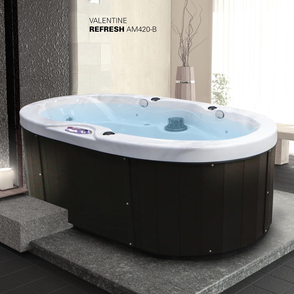American Spas 2-Person 20-Jet Valentine Spa Hot Tub with Bluetooth ...