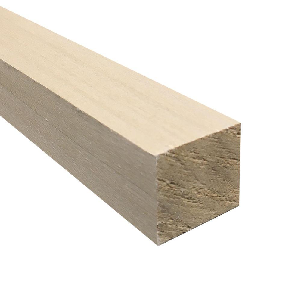 Weaber 2 in. x 2 in. x Random Length S4S Poplar Board-24625 - The Home ...