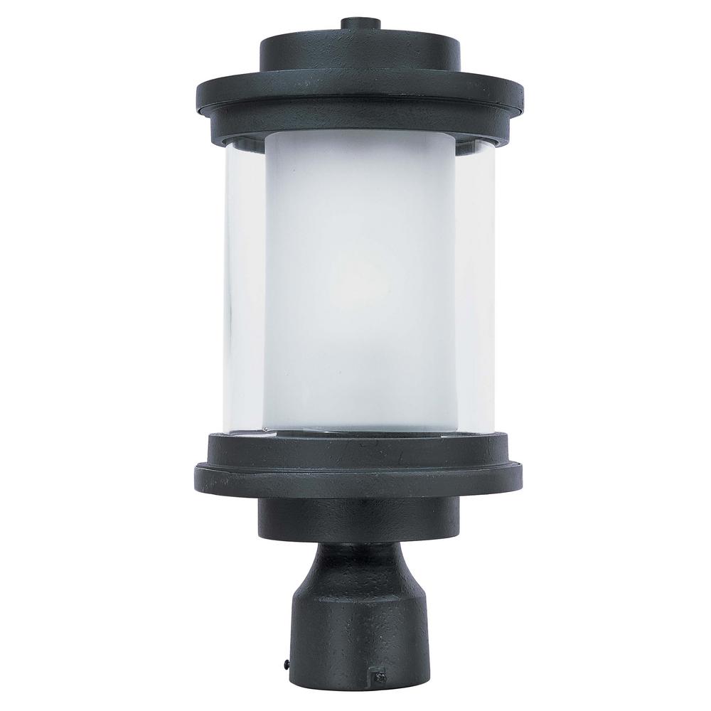 Maxim Lighting Lighthouse 8 in. Wide 1-Light Outdoor Anthracite Post ...