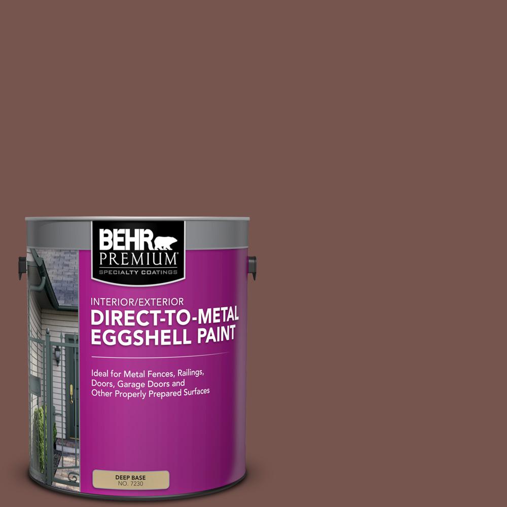 BEHR PREMIUM 1 gal. #PPU2-20 Oxblood Eggshell Direct to Metal Interior ...