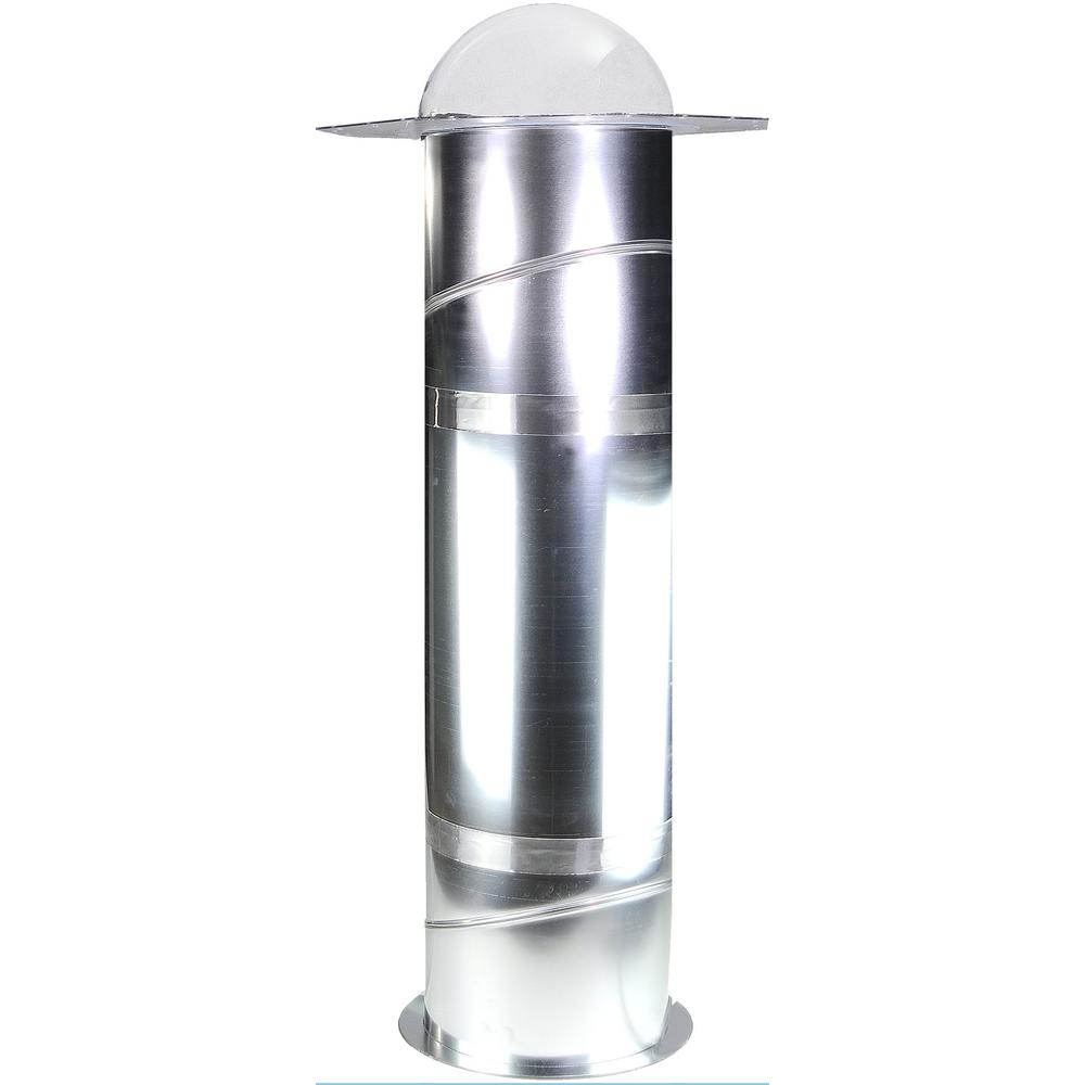 SUN-TEK 10 in. Impact Curb Mount Tubular Skylight Kit with Rigid Tunnel ...