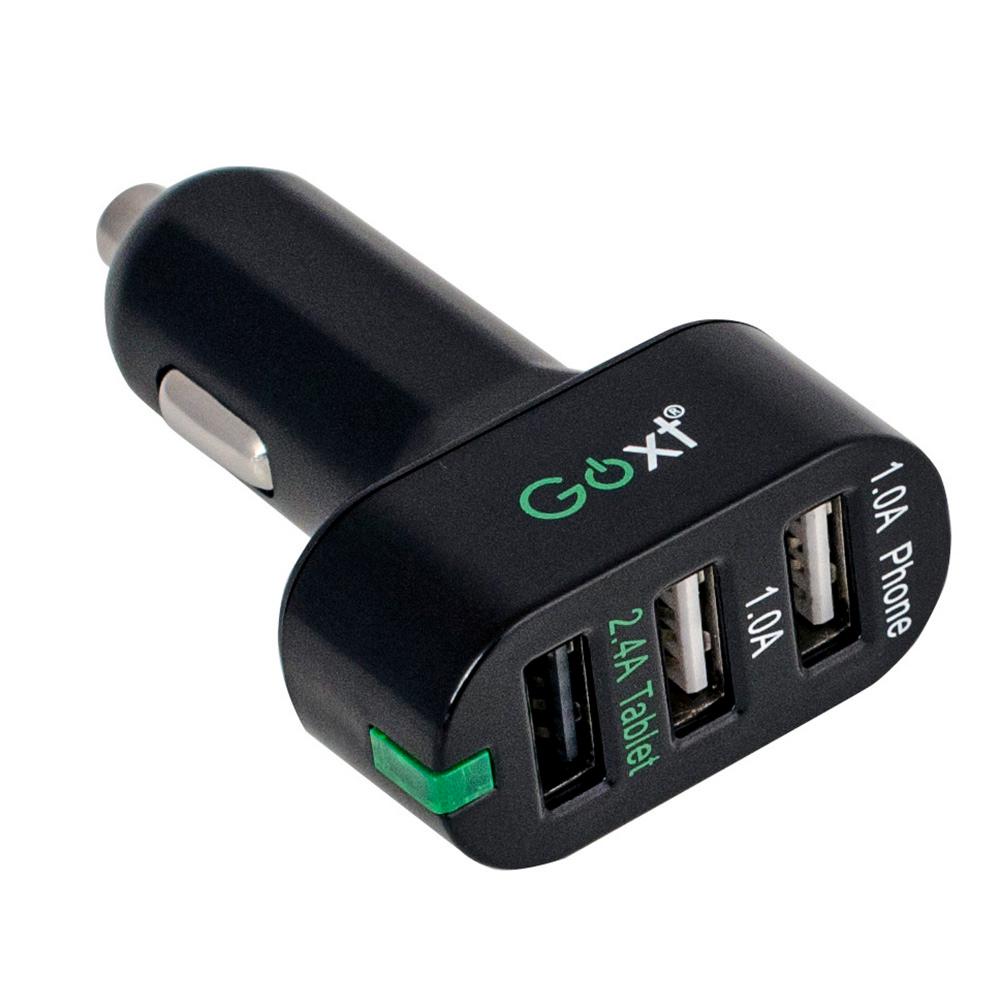 GOXT Triple USB Black Plug-23630 - The Home Depot