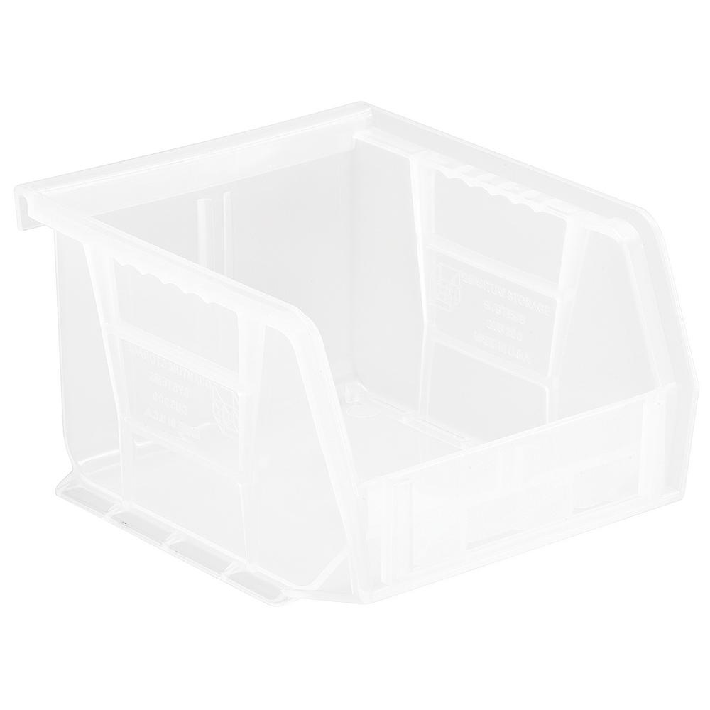 Ultra Series Stack and Hang 1 Gal. Storage Bin in Clear (24-Pack ...
